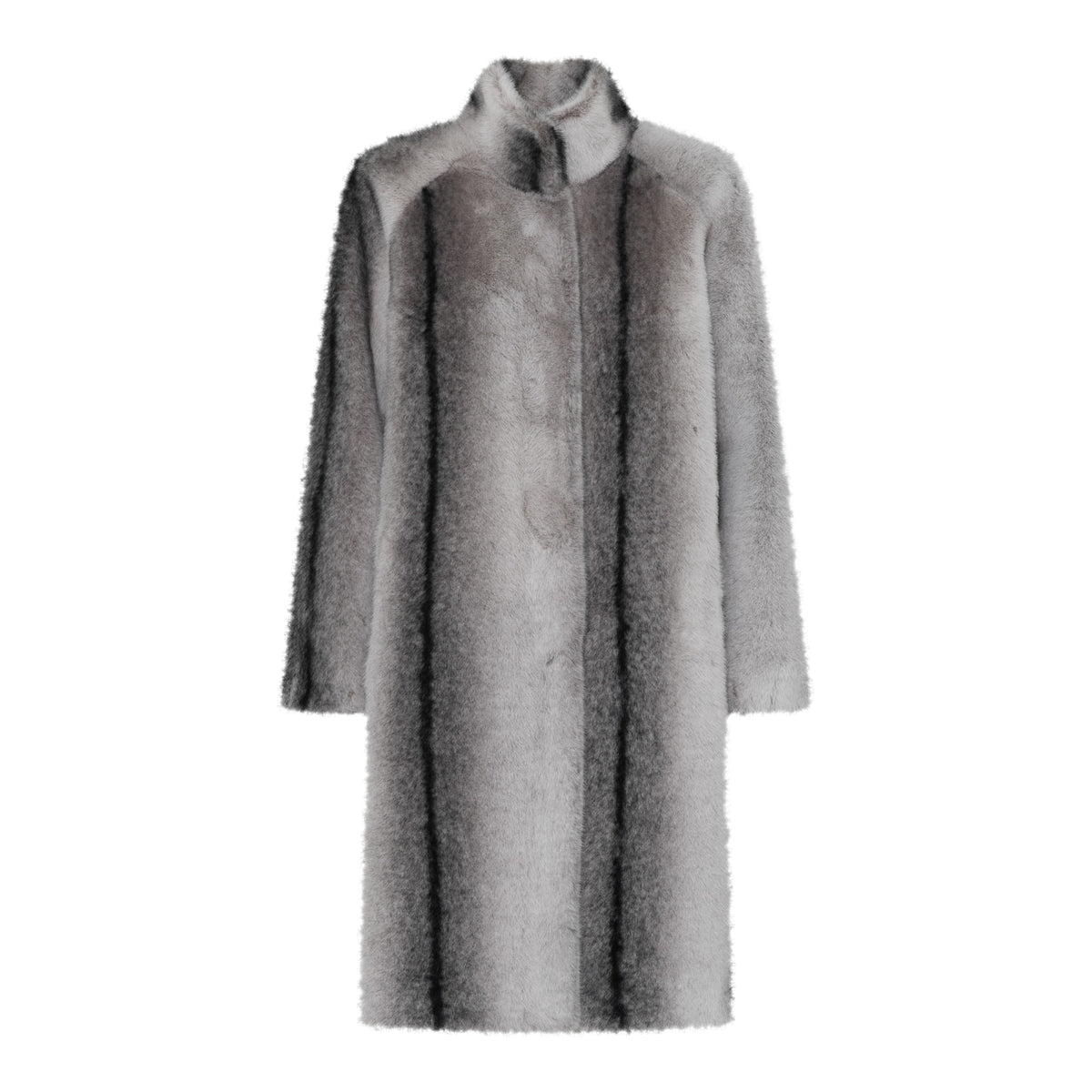 MICHA Grey Flame Faux Fur Coat – Mooreheads