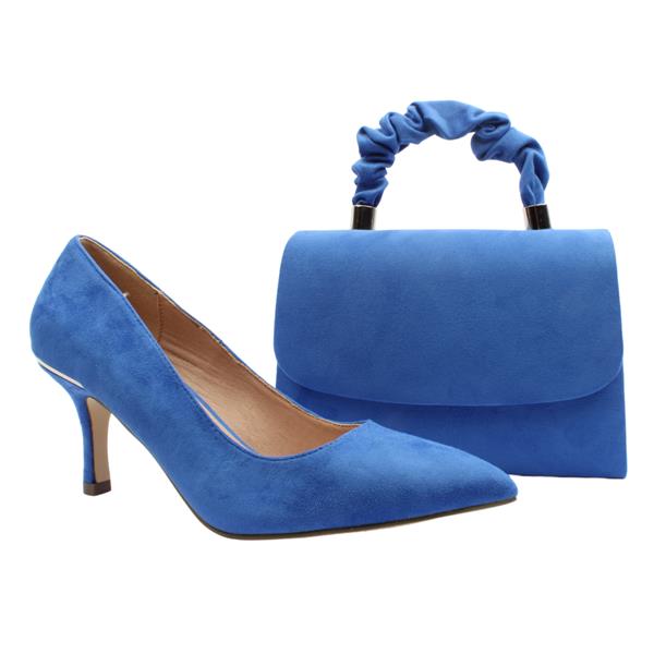 COCO RITZ Blue Court Shoe – Mooreheads